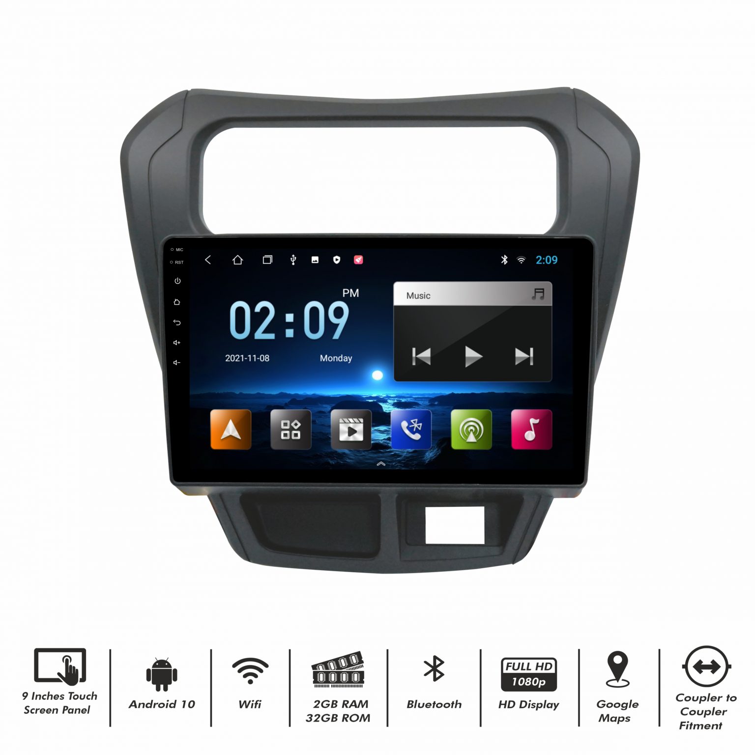 Maruti Alto 800 Music System With Carplay & Android Auto