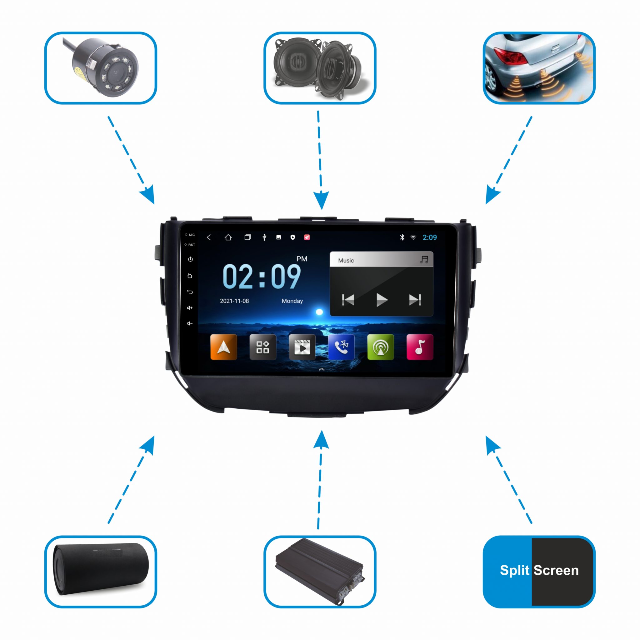 Maruti Suzuki Brezza Touch Screen Android Music System